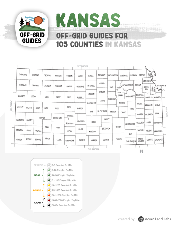 Kansas Off-Grid Guide PDF Download: 105 Counties Rated